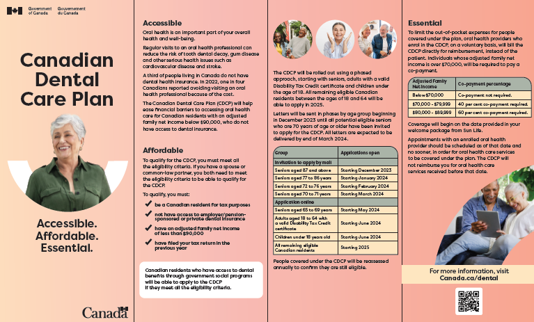Canadian Dental Care Plan (CDCP) Brochure - Human Development Council