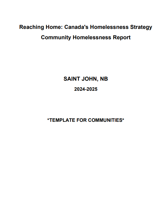Saint John's 2024/25 Community Homelessness Report - Human Development Council